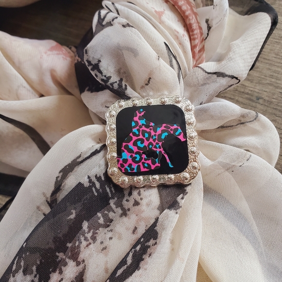 Hand Crafted | Accessories | Unique Scarf Slidescarf Slide Bling Concho ...